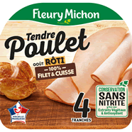 FLEURY MICHON : Blanc de poulet saveur rôti sans nitrite : 130 g ...