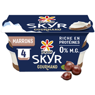 YOPLAIT : Skyr sur lit de marrons : 4 x 120 g | Livraison à domicile et ...