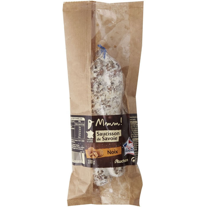 AUCHAN MMM ! : Saucisson de Savoie aux noix