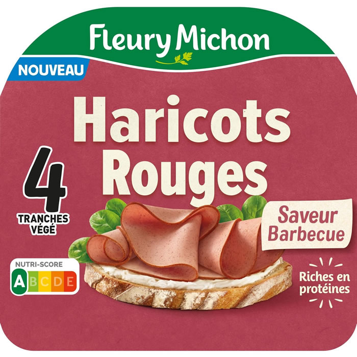 FLEURY MICHON : Tranches végétales aux haricots rouges saveur barbecue