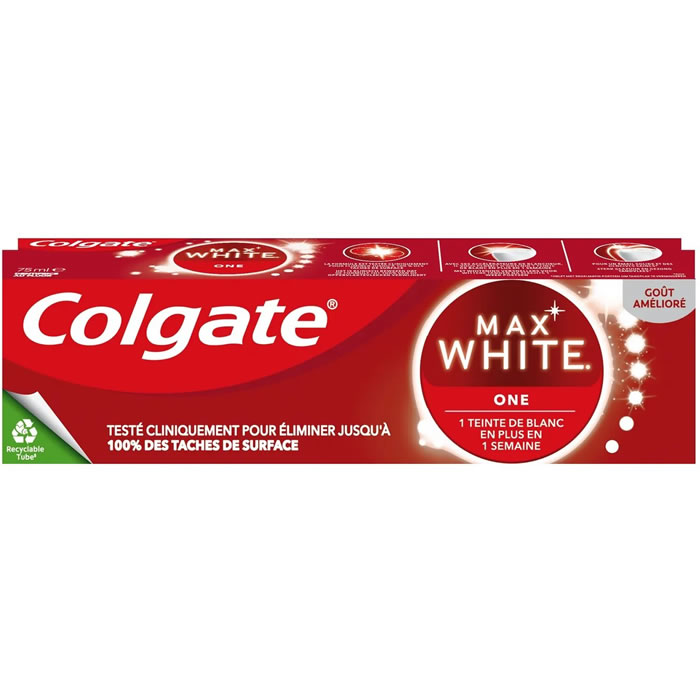 COLGATE : Max White One - Dentifrice blancheur : 75 ml | Livraison à ...