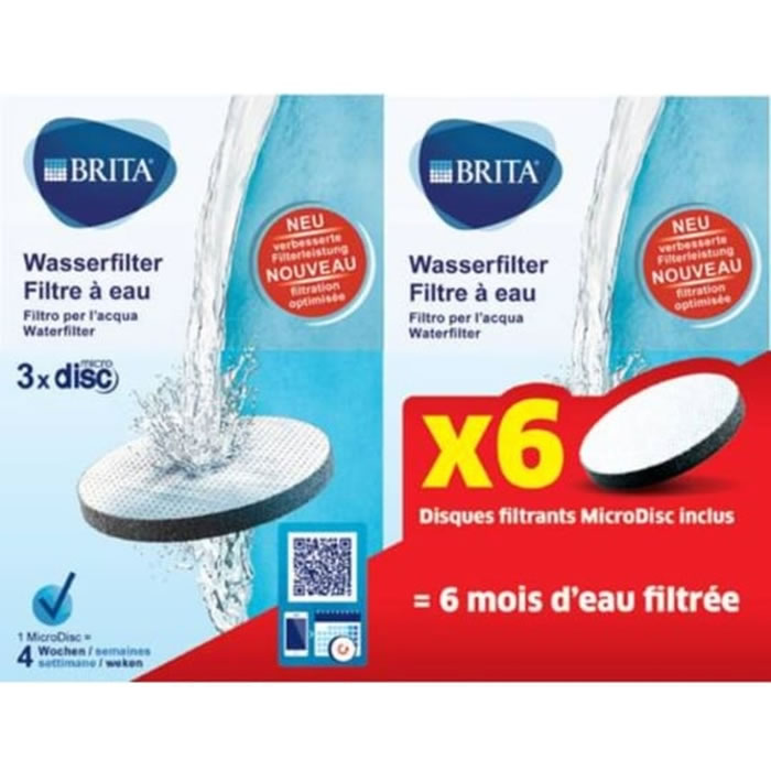 BRITA : MicroDisc - Disques filtrantes pour carafes filtrantes
