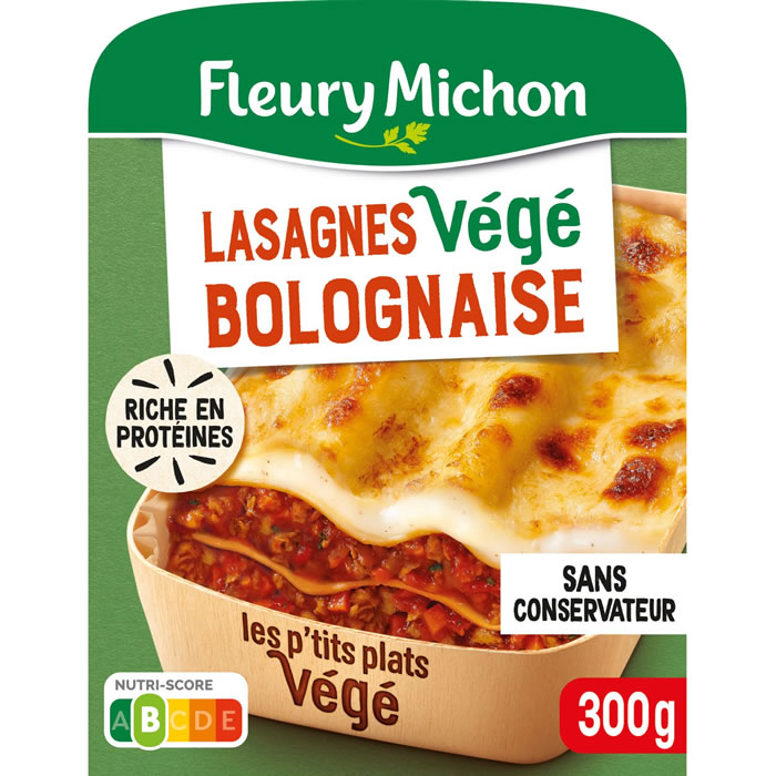 FLEURY MICHON : Lasagne à la bolognaise végétale micro-ondes