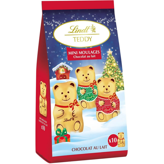 LINDT : Teddy - Bouchées au chocolat au lait moulage ours : 118 g ...