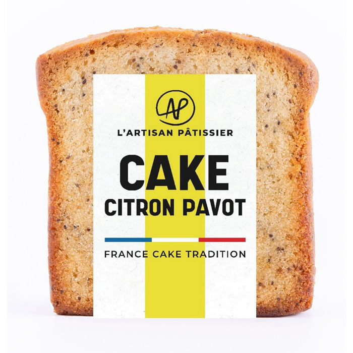 L'ARTISAN PÂTISSIER : Cake au citron pavot tranche : 80 g | Livraison à ...
