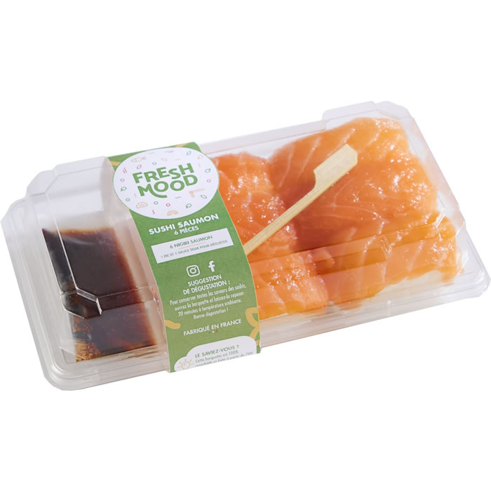 FRESH MOOD : Sushis nigiri saumon : 164 g | Livraison à domicile et ...