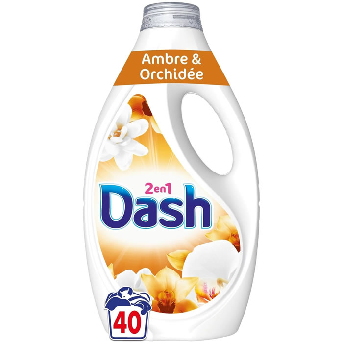 DASH : Lessive liquide 2 en 1 ambre et orchidée : 1.8 L | Livraison à ...