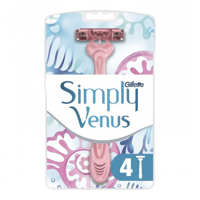GILLETTE : Simply - Rasoirs jetables féminin : 4 rasoirs | Livraison à ...