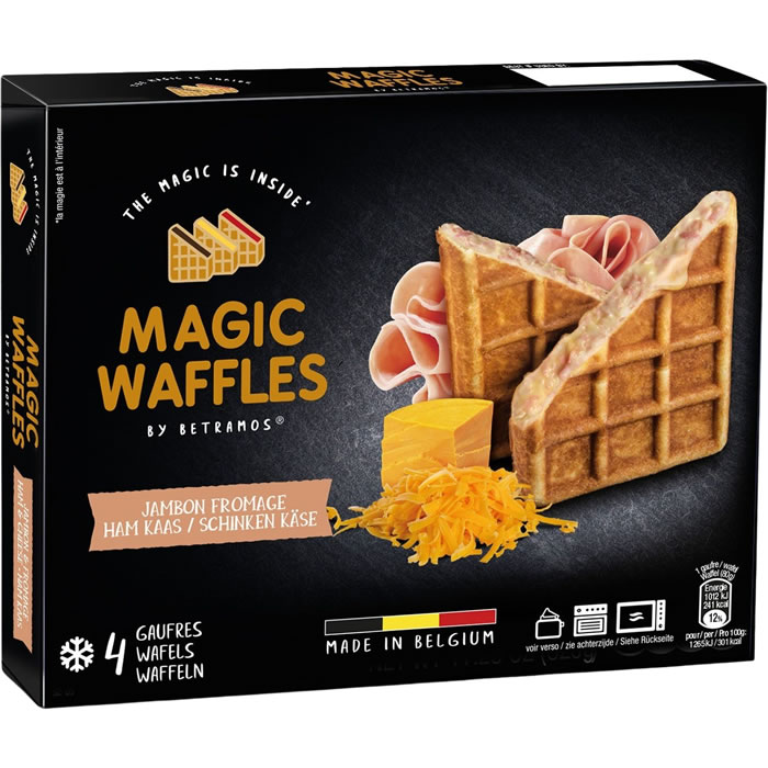 MAGIC WAFFLES : Gaufres fourrées au jambon et fromage