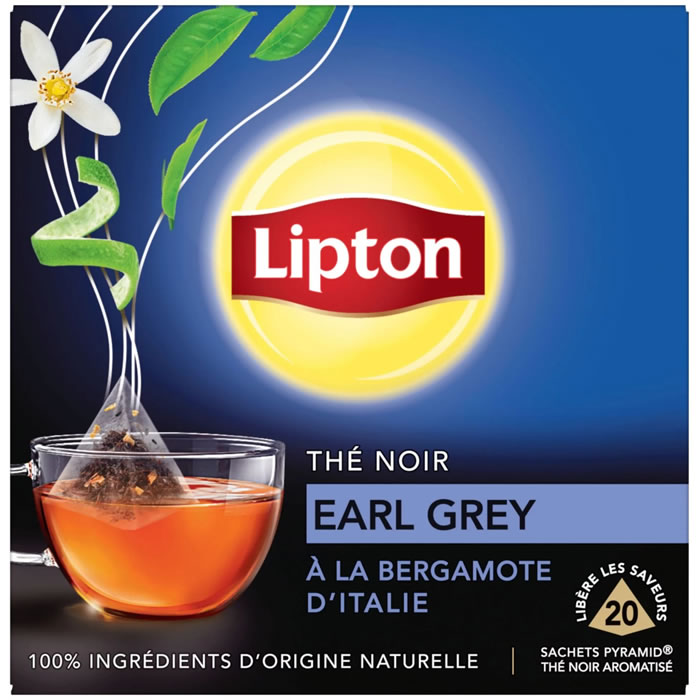 LIPTON : Pyramid - Thé noir Earl Grey à la bergamote