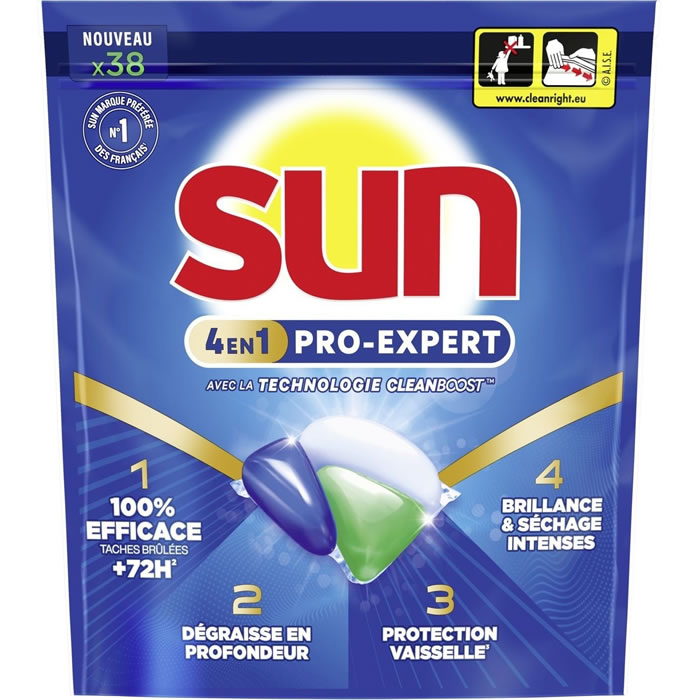 SUN : Pro expert - Tablettes lave-vaisselle
