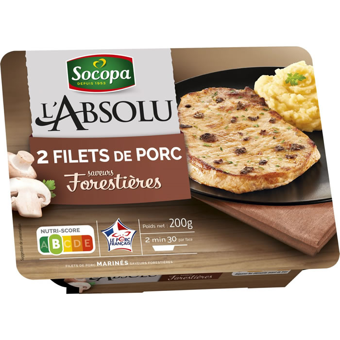 SOCOPA : L'Absolu - Filet de porc mariné forestière