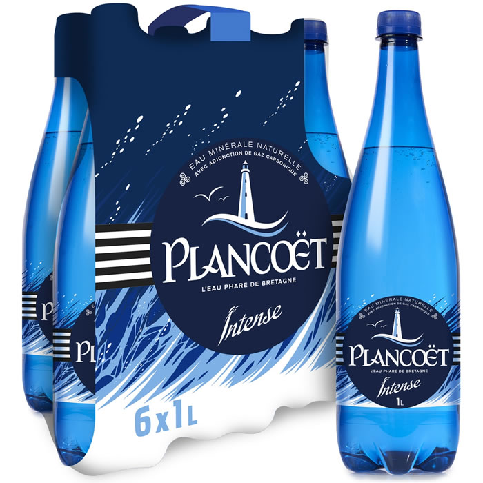PLANCOET : Eau minérale naturelle gazeuse : 6 x 1 L | Livraison à domicile et Drive | Chronodrive