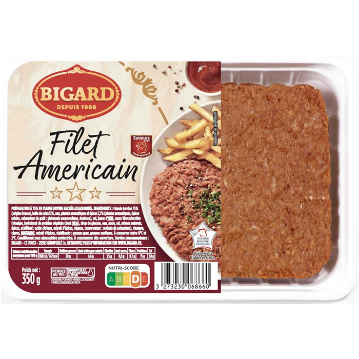 BIGARD : Filet américain : 350 g | Livraison à domicile et Drive ...
