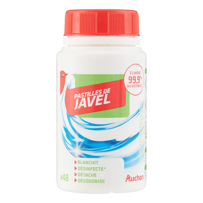 AUCHAN : Pastilles de javel : 48 pièces | Livraison à domicile et Drive ...