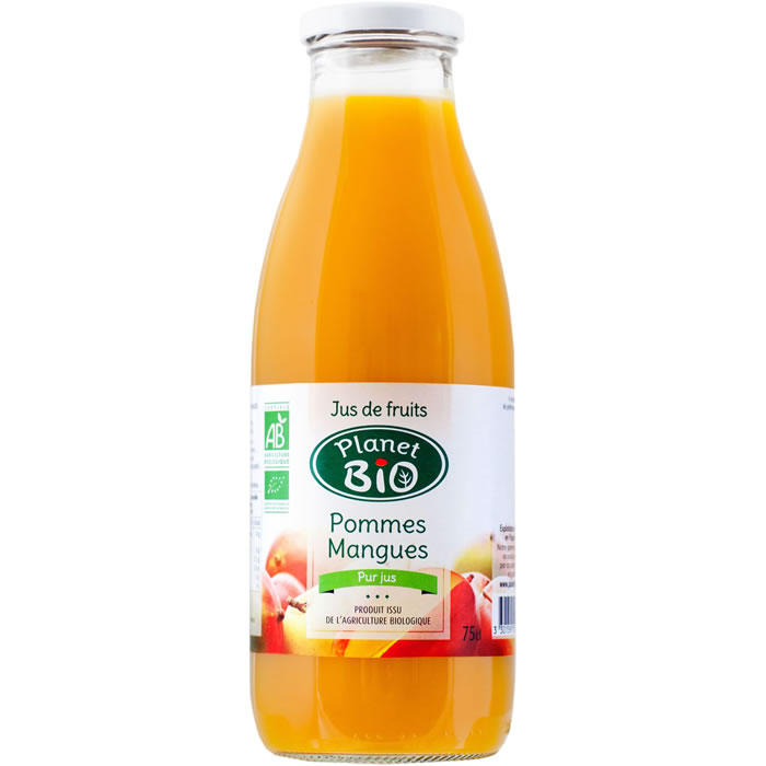 PLANET BIO : Jus de pommes et mangues bio : 75 cl | Livraison à ...