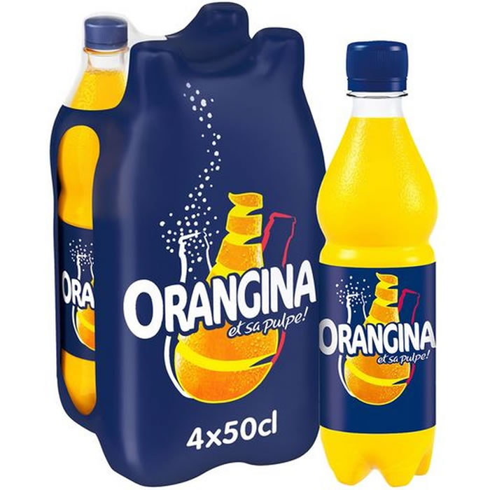 ORANGINA : Boisson gazeuse à la pulpe d'orange : 4 x 50 cl | Livraison ...