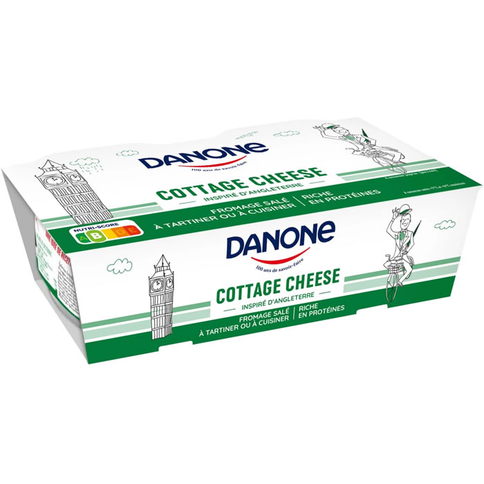 DANONE : Cottage Cheese - Fromage blanc nature salé