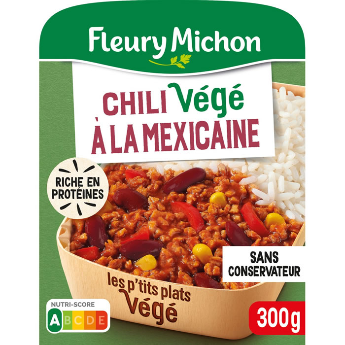 FLEURY MICHON : Riz et chili végétal à la mexicaine micro-ondes