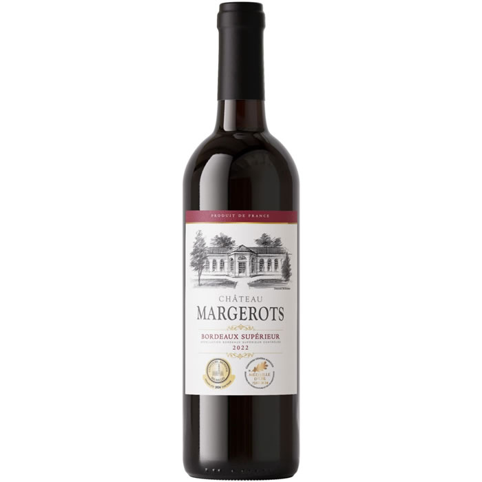 BORDEAUX : Château Margerots - Vin rouge AOP : 75 cl | Livraison à ...
