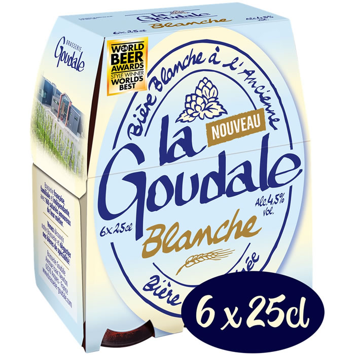 GOUDALE : Bière blanche : 6 x 25 cl | Livraison à domicile et Drive | Chronodrive