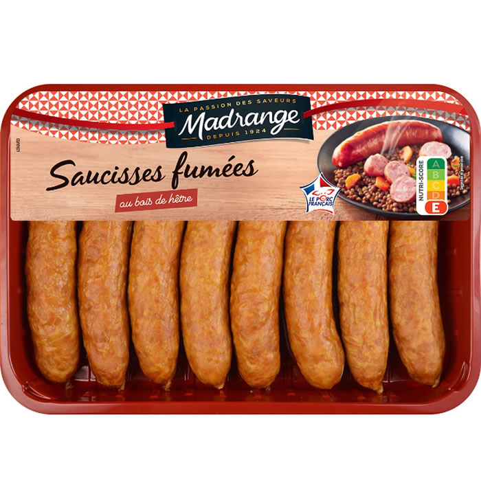 MADRANGE : Saucisses fumées : 720 g | Livraison à domicile et Drive ...