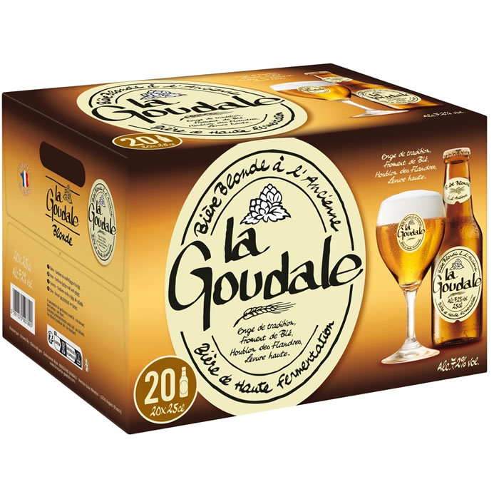 GOUDALE : Bière blonde : 20 x 25 cl | Livraison à domicile et Drive | Chronodrive