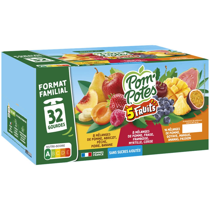 POM'POTES : Dessert aux fruits rouges, fruits jaunes et fruits exotiques