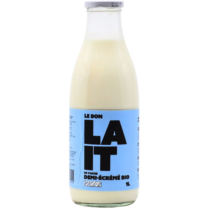 LE FOURGON : Le Bon - Lait demi-écrémé stérilisé 1,5% M.G bio : 1 L ...