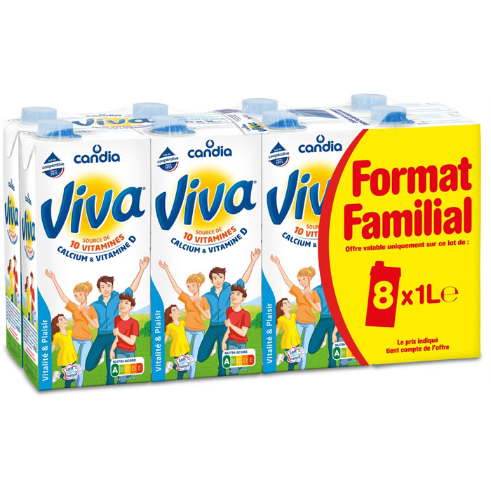 CANDIA : Viva - Lait vitaminé UHT