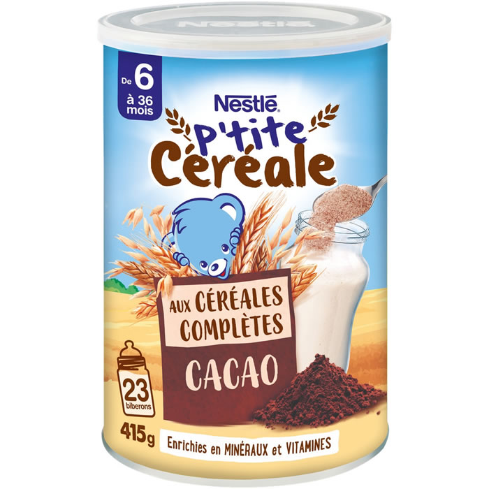 NESTLE : P'tite Céréale - Céréales en poudre complète au cacao