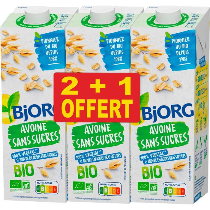 BJORG : Boisson végétale à l'avoine bio : 3 x 1 L | Livraison à ...