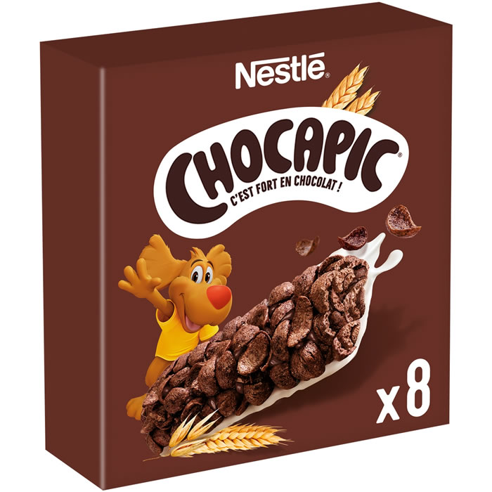 NESTLE : Chocapic - Barres de céréales au chocolat et lait