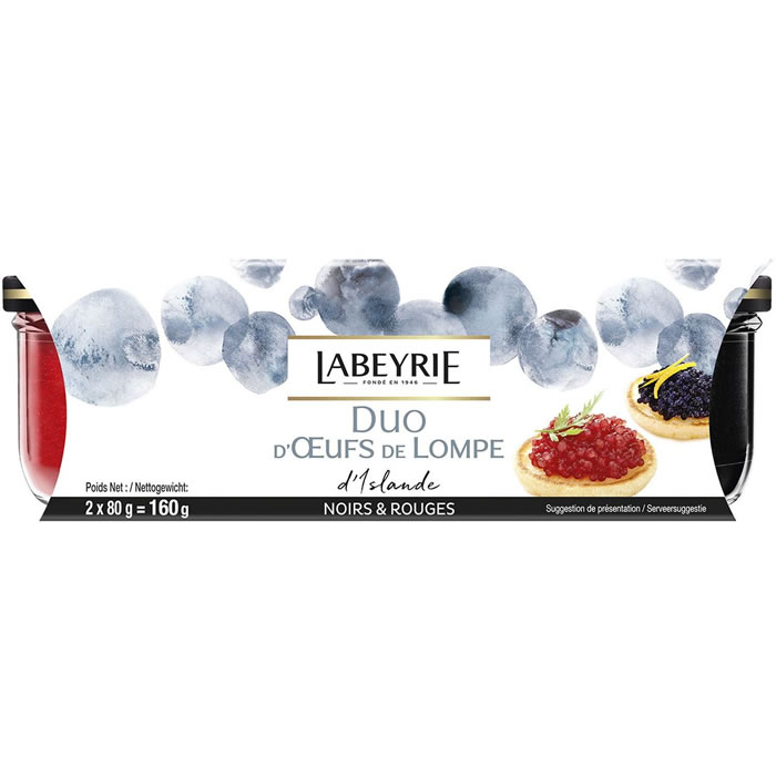 LABEYRIE : Œufs de lompe rouges et noir d'Islande