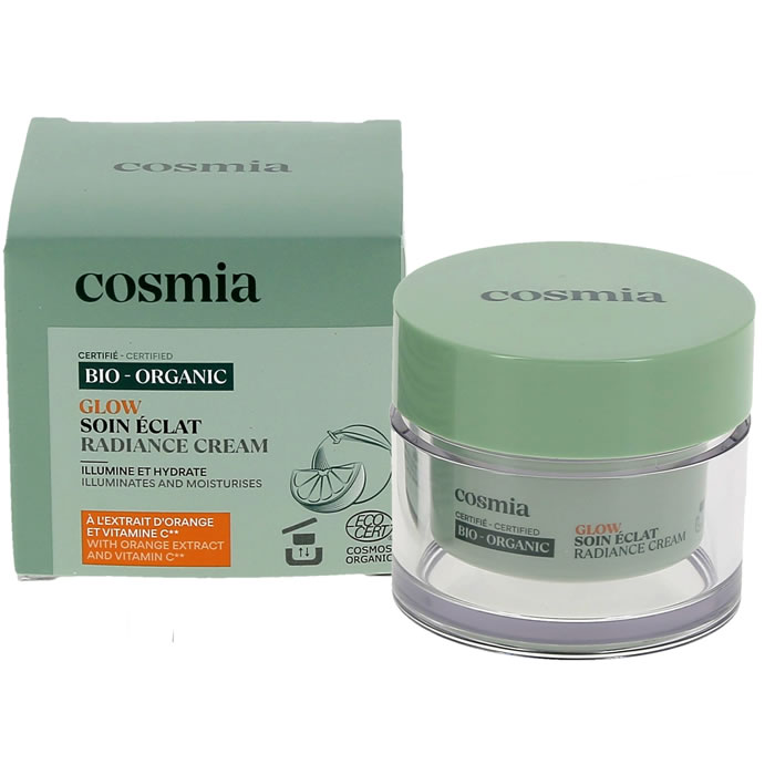 COSMIA : Crème visage à l'extrait d'orange et vitamine C bio