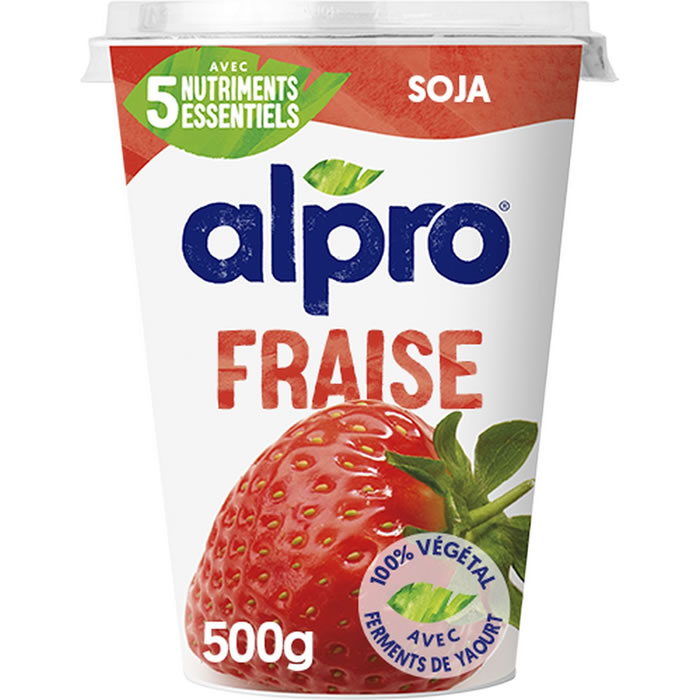 ALPRO : Dessert végétal au soja et fraise