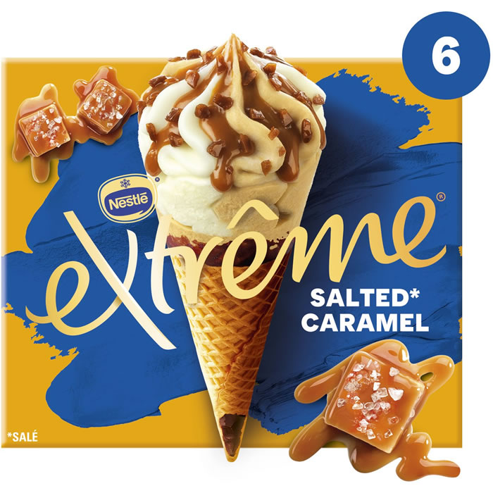 EXTRÊME : Extrême - Cônes glacés à la vanille et caramel salé