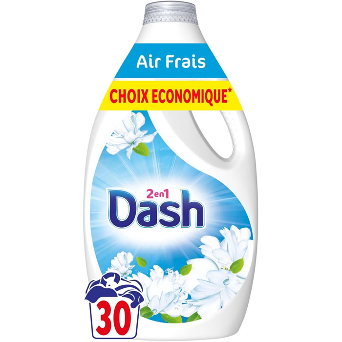 DASH : Lessive liquide 2 en 1 air frais : 1,35 L | Livraison à domicile ...