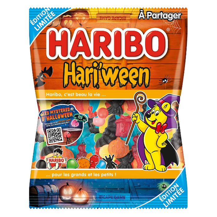 HARIBO : Hari'ween - Assortiment de bonbons dragéifiés et gélifiés ...