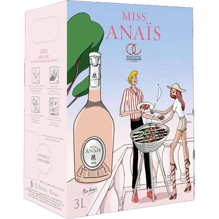 IGP - PAYS D'OC : Miss Anaïs - Vin rosé
