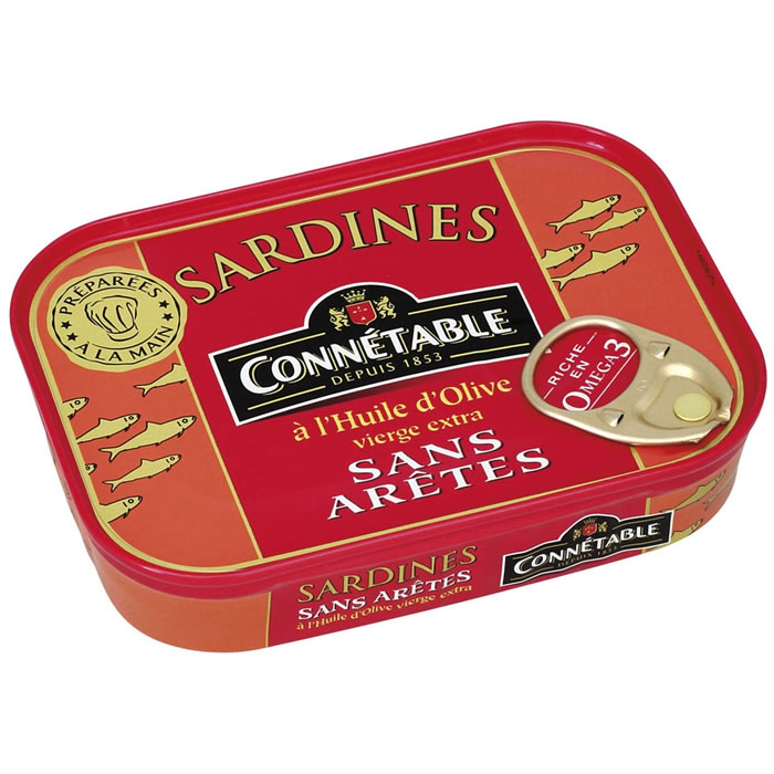 CONNETABLE : Sardine sans arêtes : 115 g | Livraison à domicile et ...