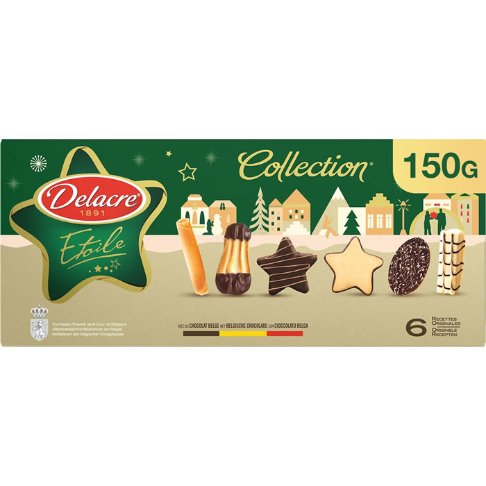 DELACRE : Collection Etoile - Assortiment de biscuits : 150 g ...