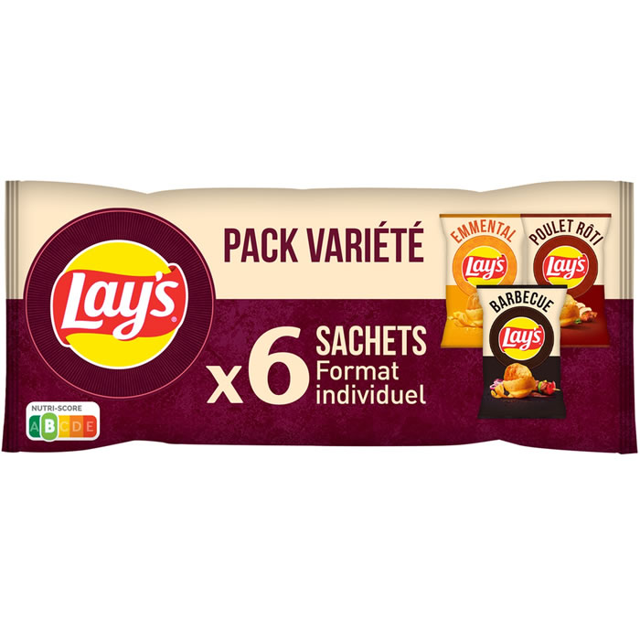 LAY'S : Chips saveur poulet rôti, barbecue et fromage