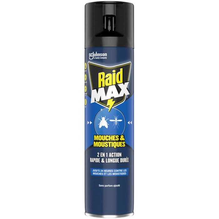 RAID : Max - Aérosol anti-mouches et anti-moustiques