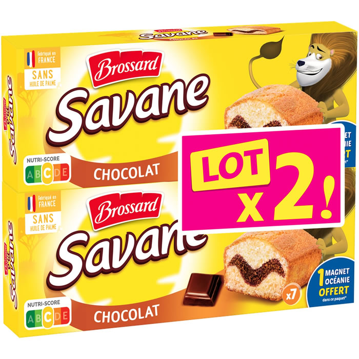 BROSSARD : Savane - Gâteaux marbrés au chocolat au lait : 2 x 210 g ...