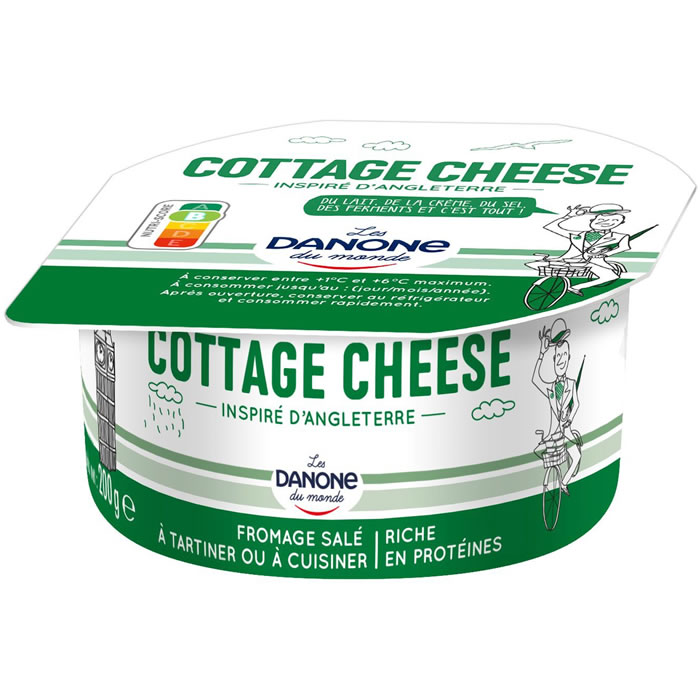 DANONE : Cottage Cheese - Fromage blanc nature salé