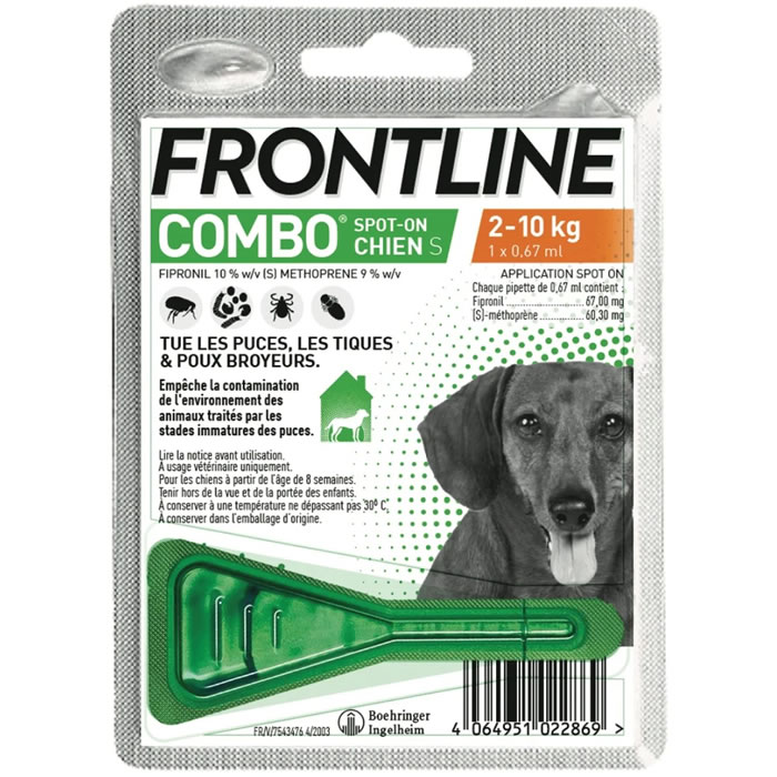 FRONTLINE : Combo - Pipette pour chien anti-puces et anti-tiques : 1 ...