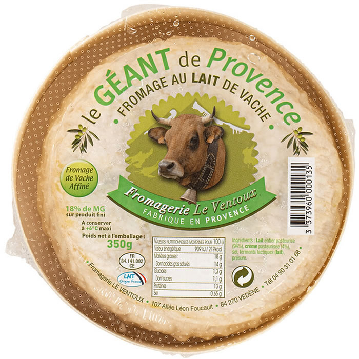 FROMAGERIE LE VENTOUX : Fromage au lait de vache : 350 g | Livraison à ...
