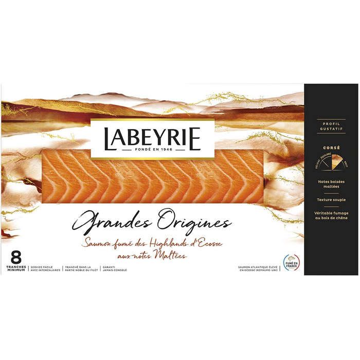 LABEYRIE : Saumon fumé Ecosse aux notes Maltèes