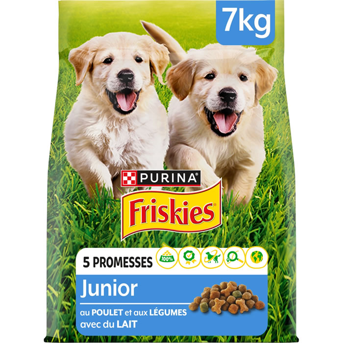 PURINA : Friskies - Croquettes pour chien junior au poulet et légumes ...